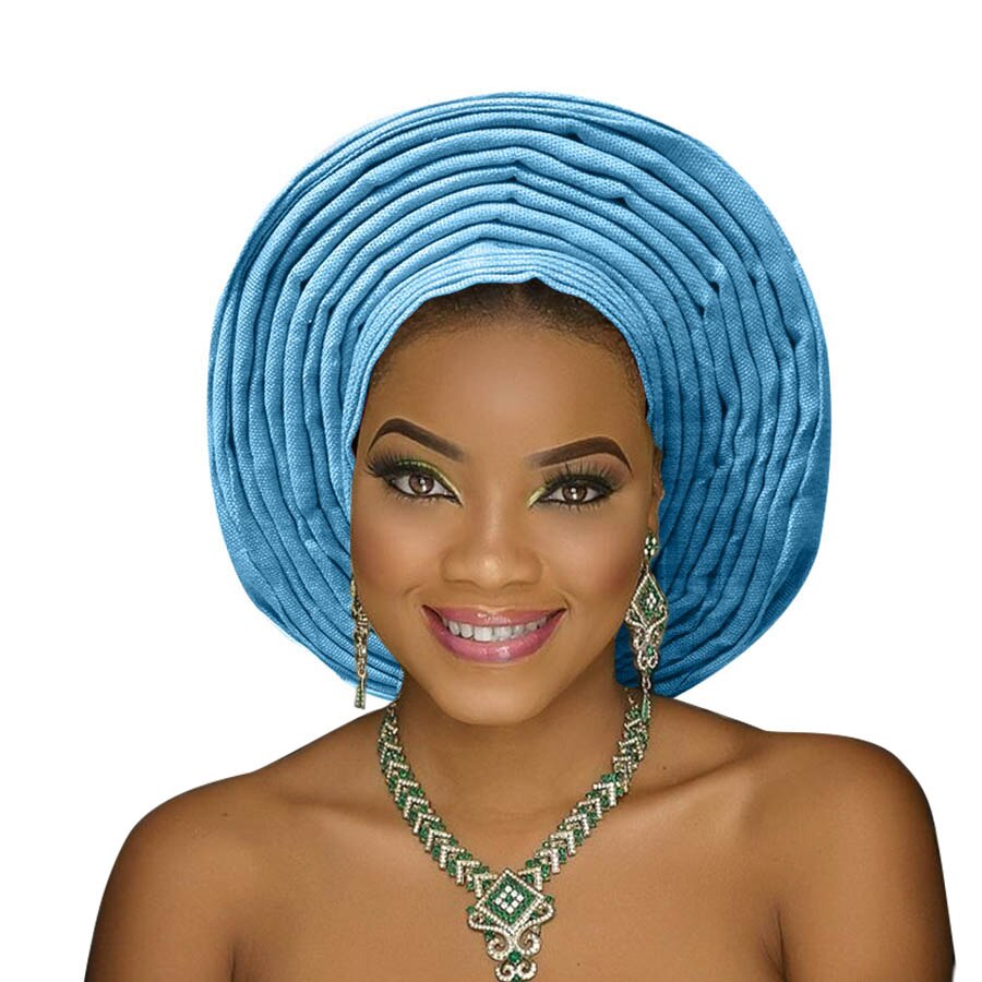 Gorgeous aso oke auto gele african headtie aso ebi... – Grandado