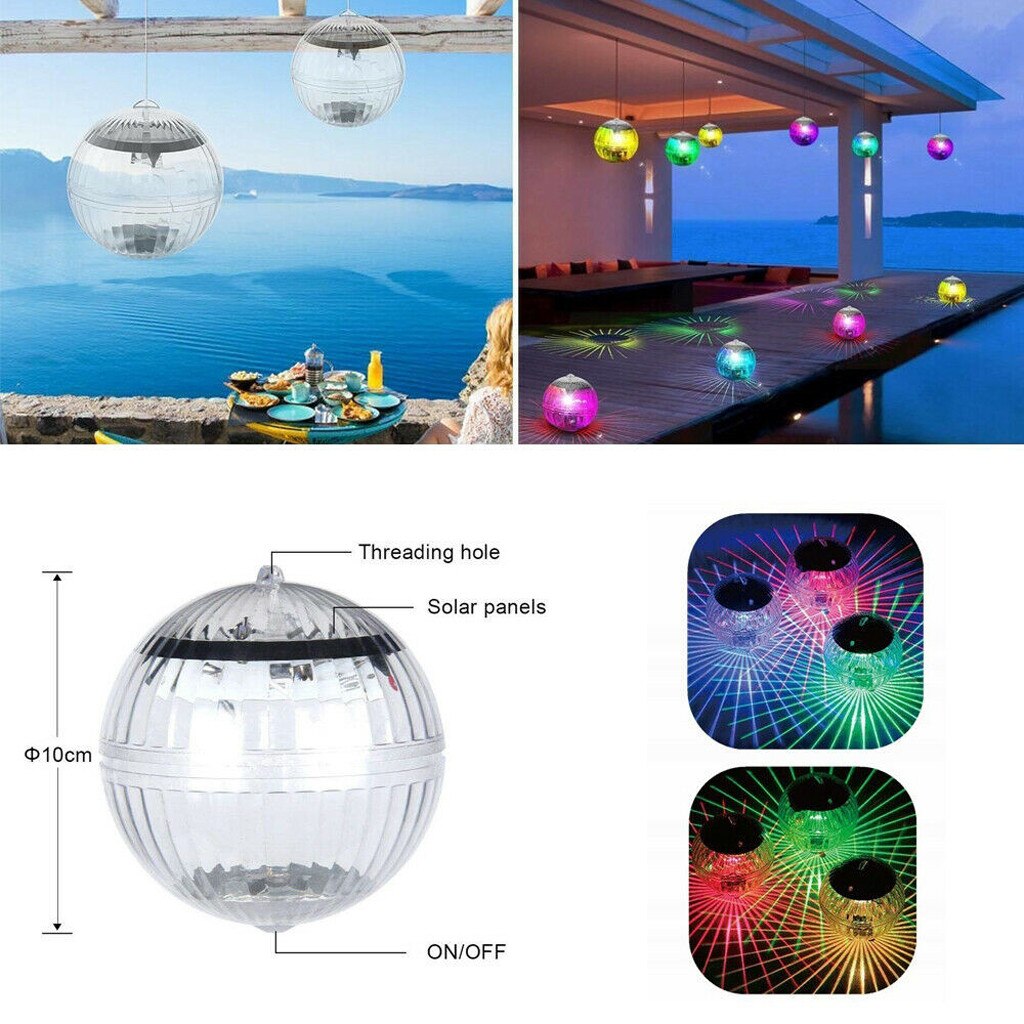 Outdoor Solar Powered Floating Underwater Ball Lam... – Vicedeal