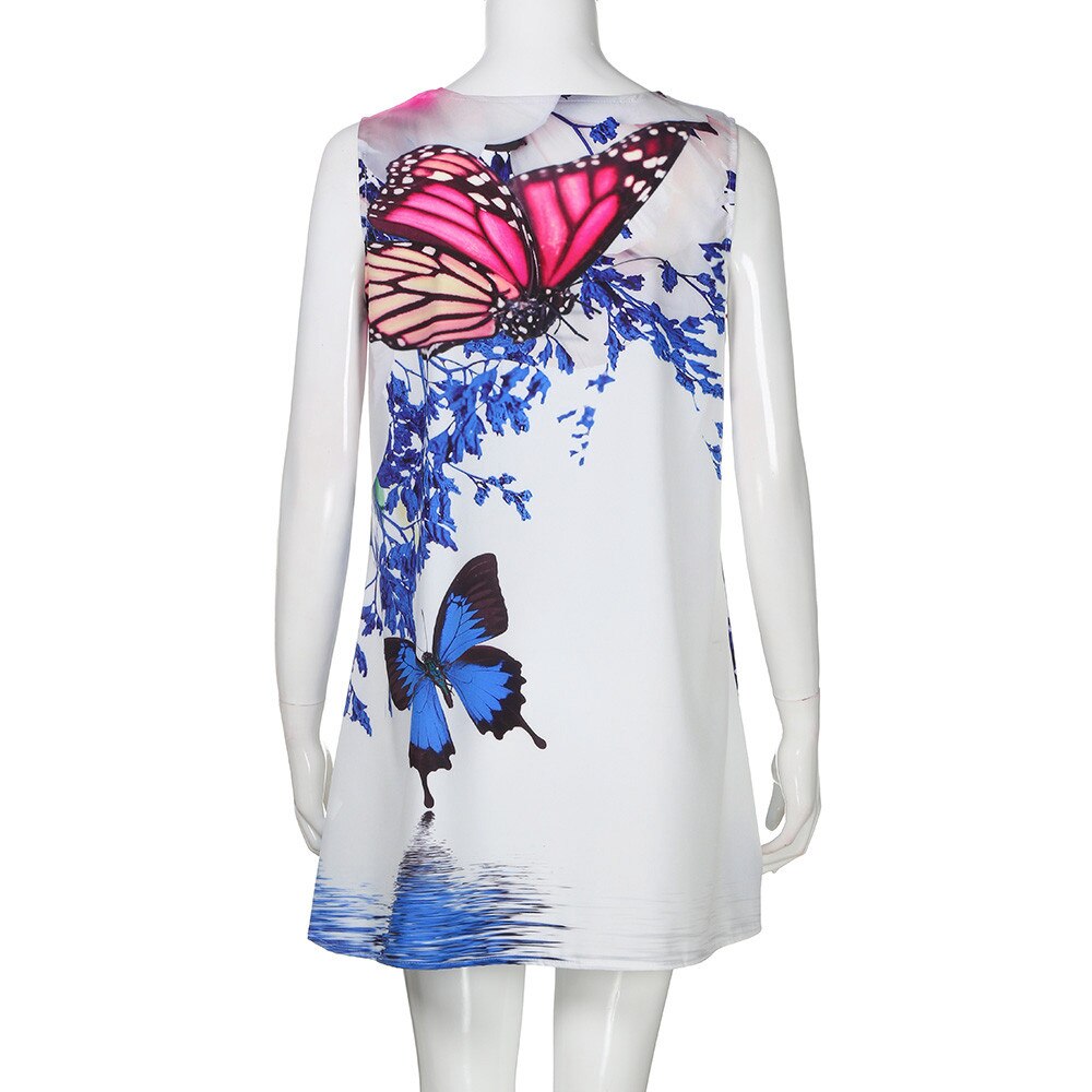 Women Loose Vintage 3D Floral Print Short Mini Dre... – Grandado