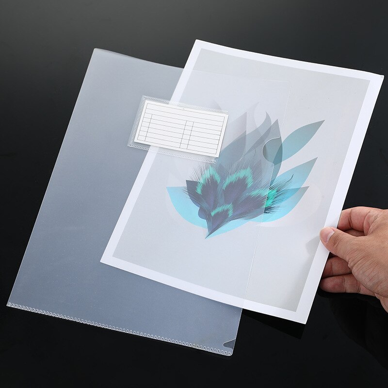 5pcs/set A4 Size plastic L-shaped Frosted transpar... – Grandado