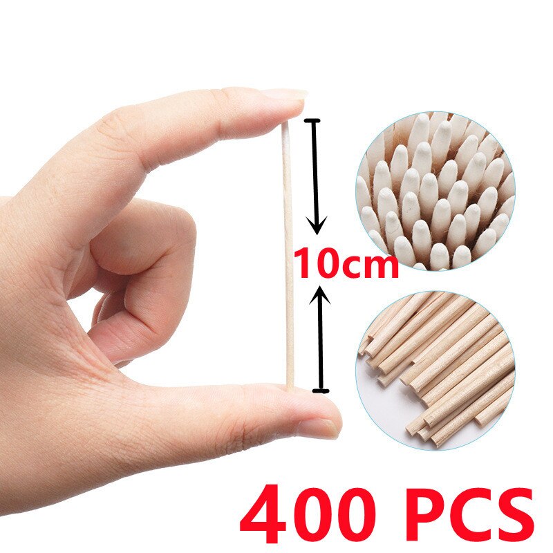 500pcs Disposable Ultra-small Cotton Swab Lint Fre... – Vicedeal