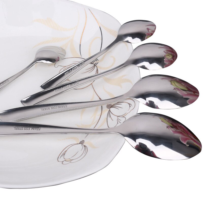 6 Pcs Diner Lepel Set Rvs Dessert Theelepel Roeren... – Grandado