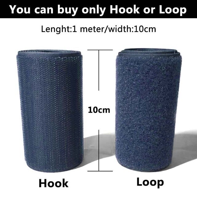 10cm Width Blue Hook And Loop No Adhesive Hook Loo... – Vicedeal