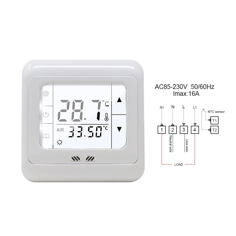 16A Digital Touch Screen Floor Heating Thermostat ... – Grandado