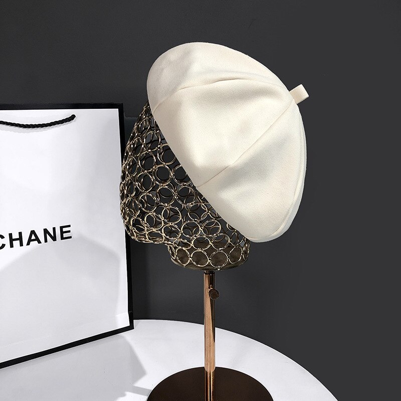 Japanese Simplicity Cotton Beret Women All-Match S... – Grandado