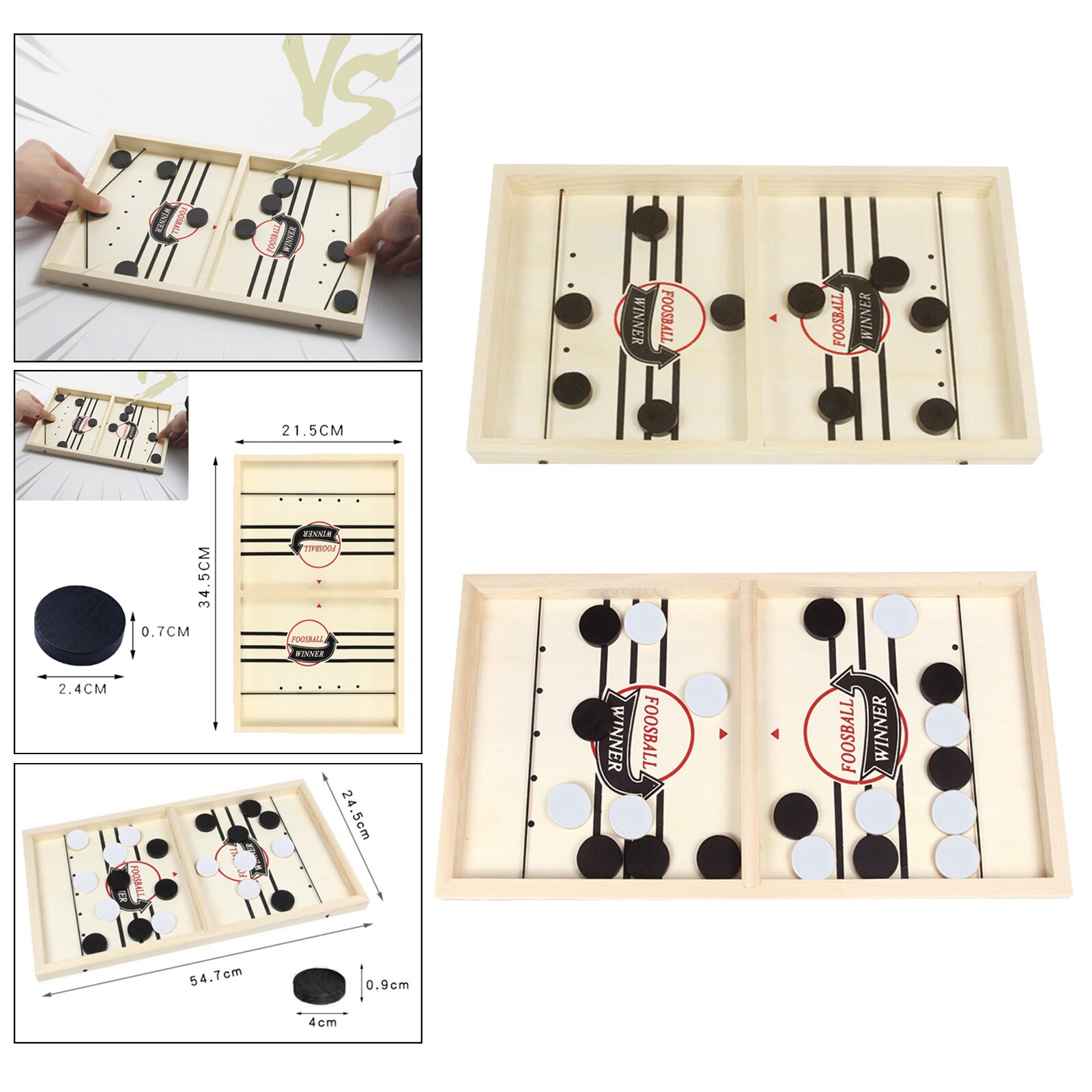 Wooden Fast Sling Puck Game Paced Sling Winner Hoc... – Grandado