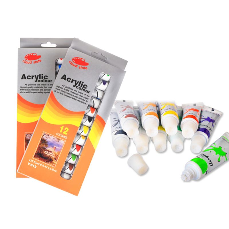 12 x 12ml Heavy Body Colors Rich Pigments Acrylic ... – Vicedeal