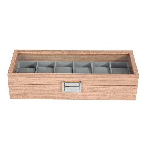 6 Slots Horloge Box Organizer Houten Horloge Displ... – Vicedeal