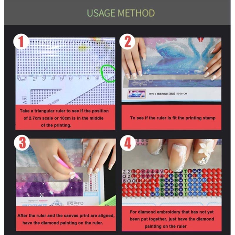 Diamond Painting Drawing Ruler Dot Drill 5D DIY Di... – Vicedeal