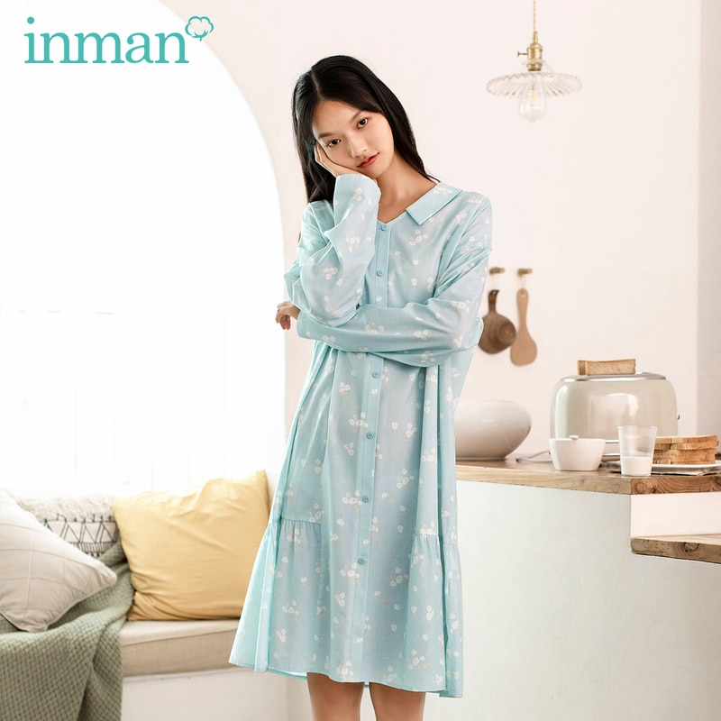 INMAN Autumn Home Wear Outing Leisure Cotton Night... – Grandado