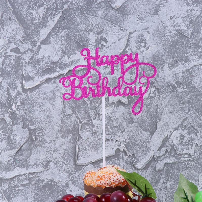 25 pcs Cake Toppers Happy Birthday Glittering Cake... – Grandado