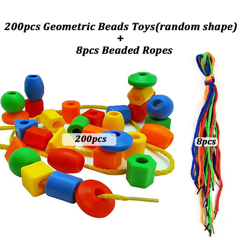 50/100pcs Beads Toys Geometric figurebeads Stringi... – Vicedeal