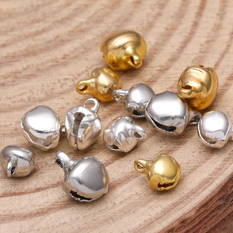 50Pcs/lot Small Gold And Silver Bells DIY Crafts F... – Vicedeal