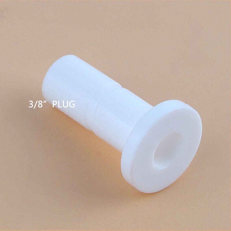 3/8" OD tube white hard plug Straight-through Pipe... – Grandado