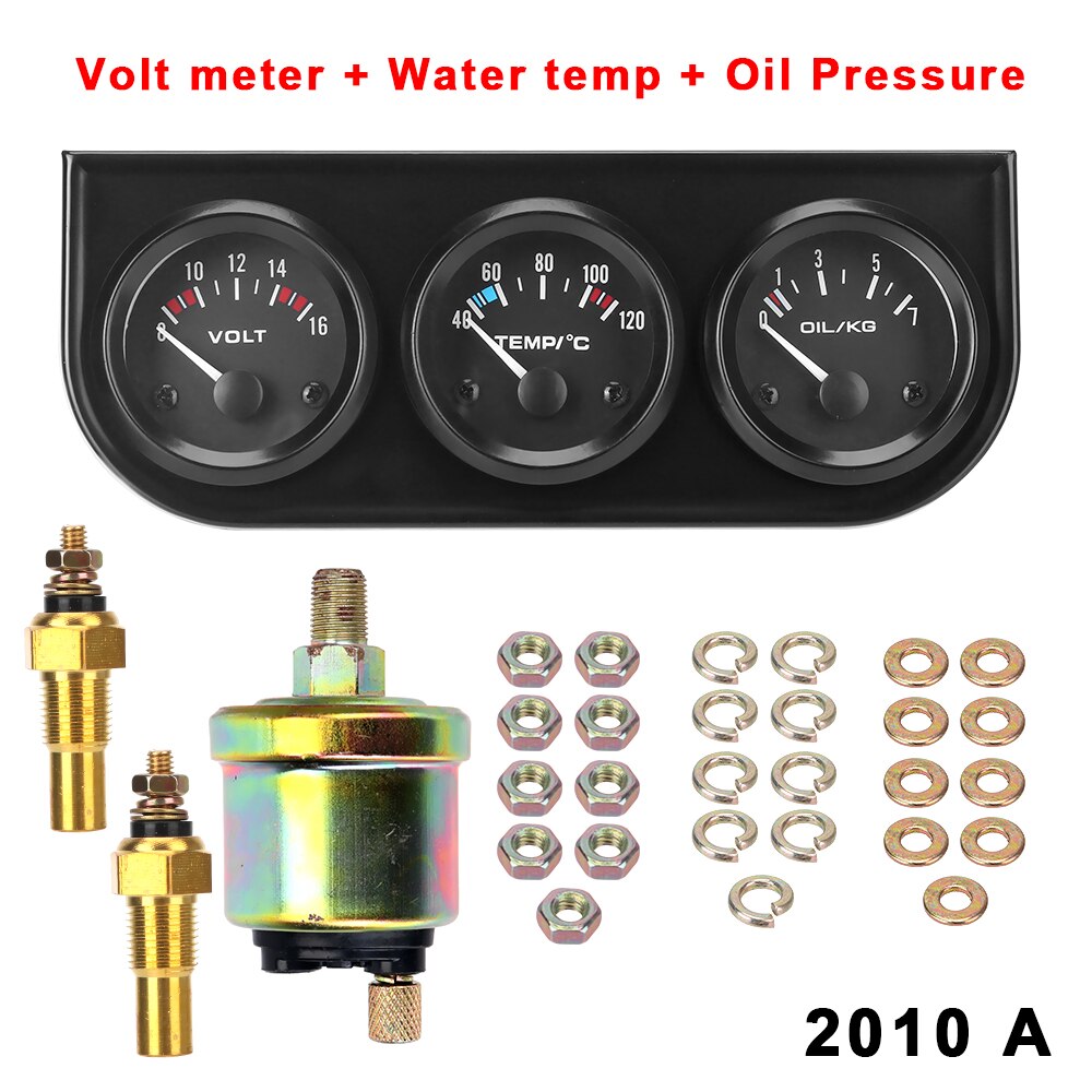 Oil Temp Water Temp Volt meter Oil Pressure Gauge ... – Vicedeal