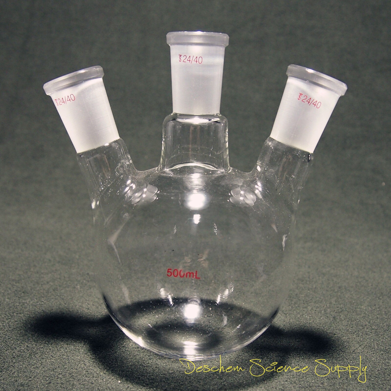 500ml,3-neck,24/40,Round bottom Glass Flask,Three ... – Vicedeal