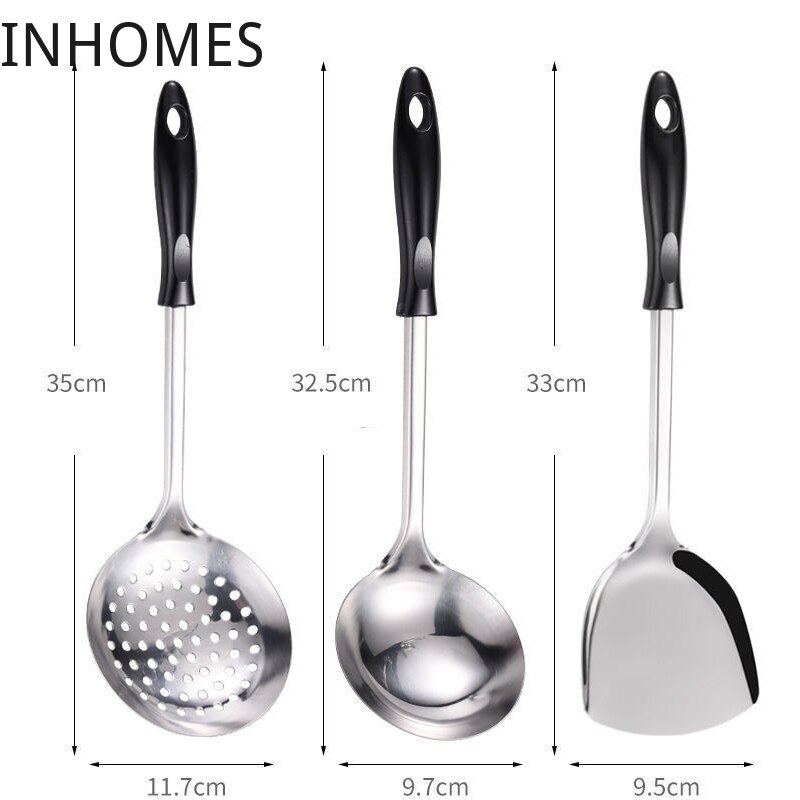 Rvs Spatel Sleuven Turner Rijst Lepel Pollepel Ski... – Vicedeal