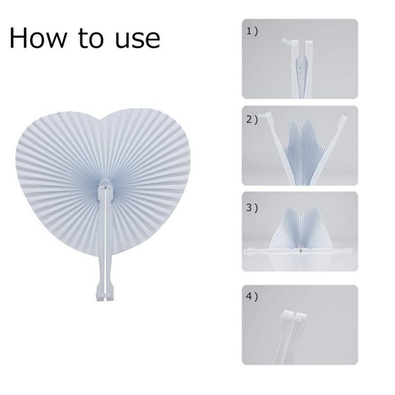 white fan for weddings, fans for ceremony invitati... – Grandado