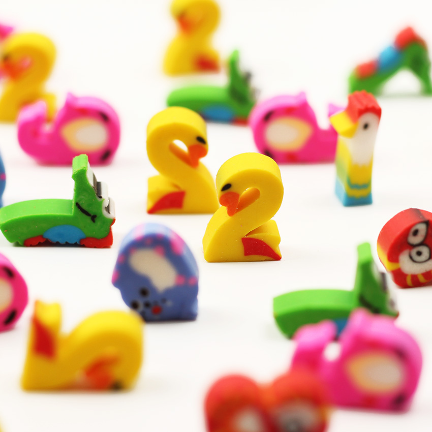 A Bottles 20PCS/lot Mini Kawaii Cartoon Erasers Di... – Grandado