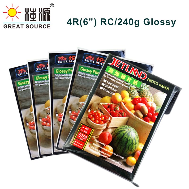 240g Photo Paper Glossy Surface 4R(6') RC Fast... – Grandado