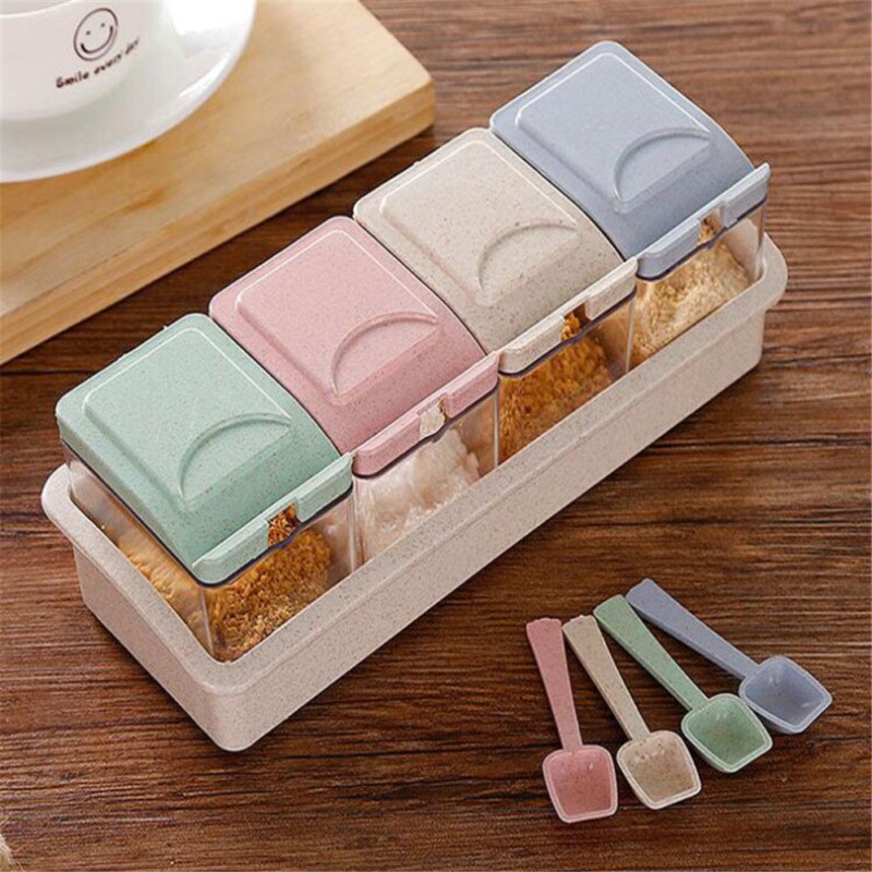 Newest Kitchen Seasoning Box Set Spice Jars Condim... – Grandado