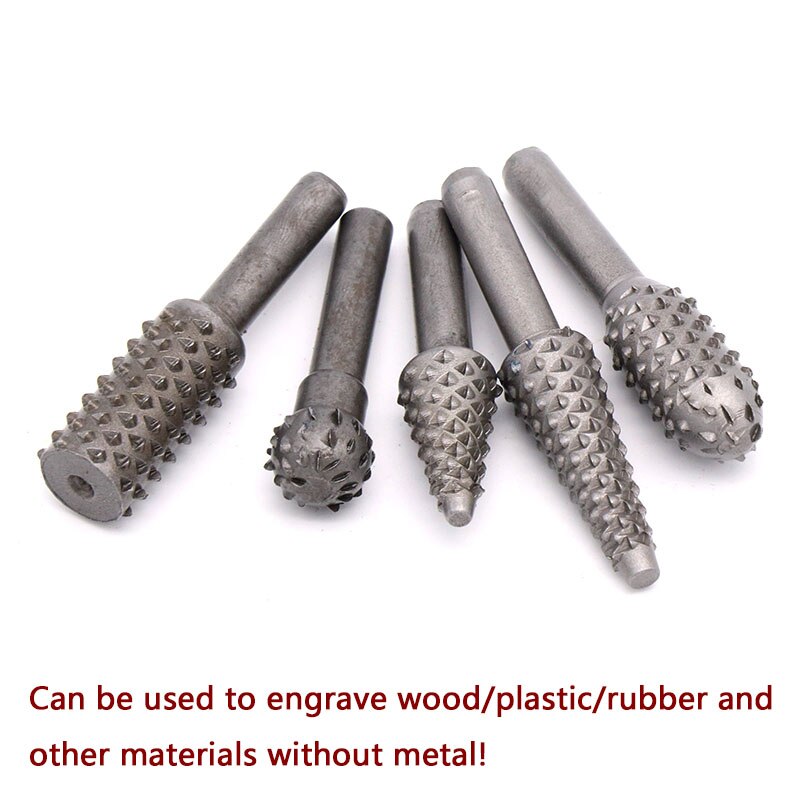 5 stks Staal Roterende Rasp File Boren 1/4 "Shank ... – Grandado