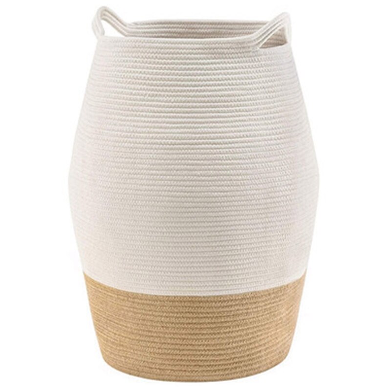 Cotton Rope Woven Storage Baskets Home Organizer B... – Grandado