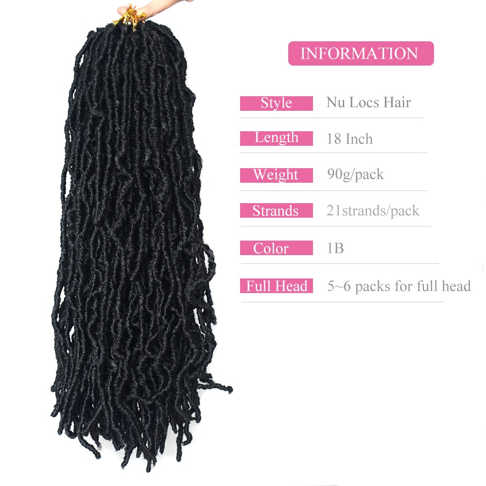 Vogue Queen Nu Locs Crochet Hair Synthetic Hair Na... – Grandado