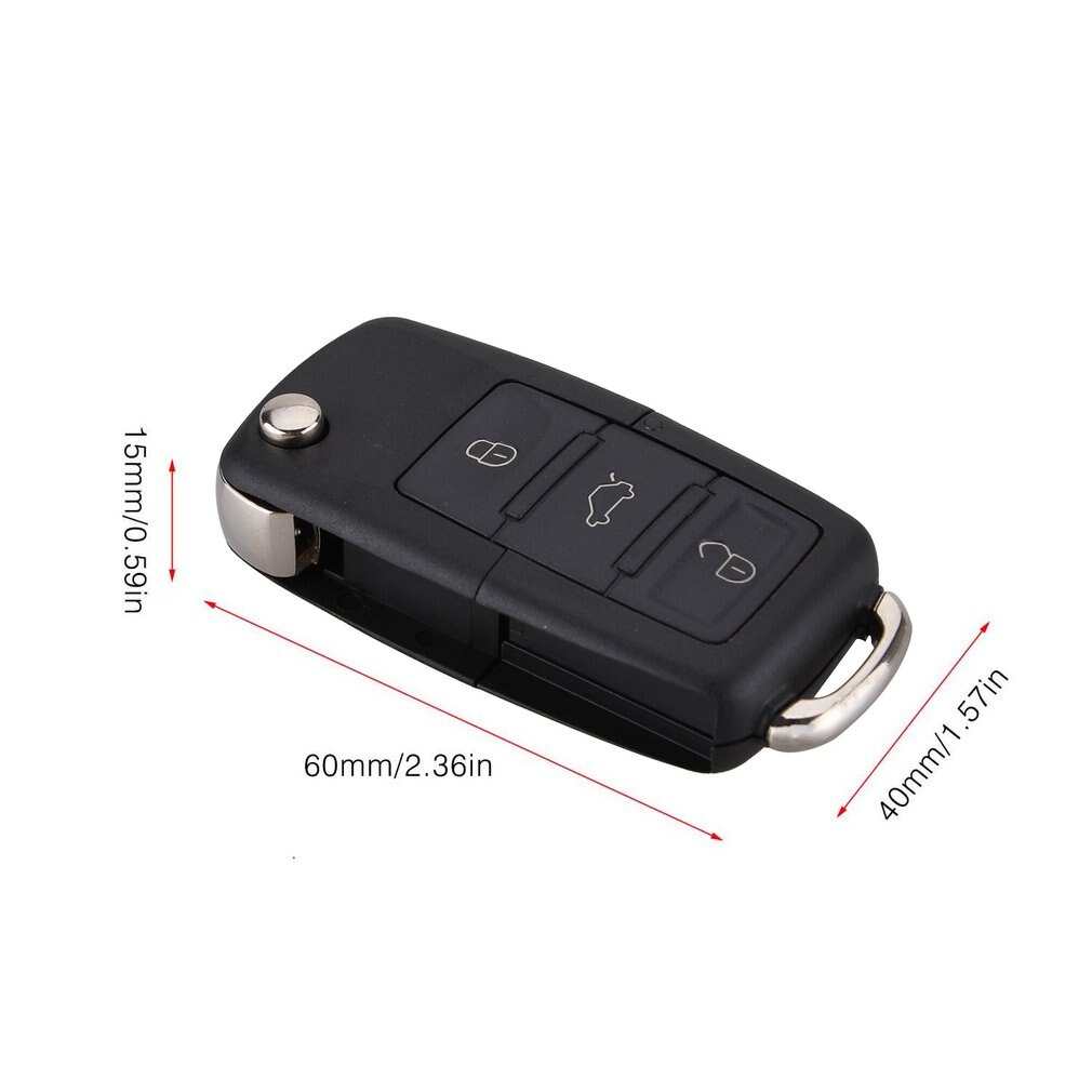 Folding Car Remote Flip Key Shell Case Fob 3 Butto... – Grandado