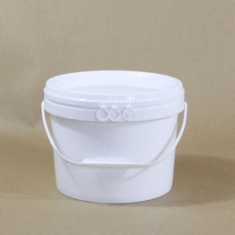 6L Round Plastic Bucket With Handle and Lid Food G... – Grandado