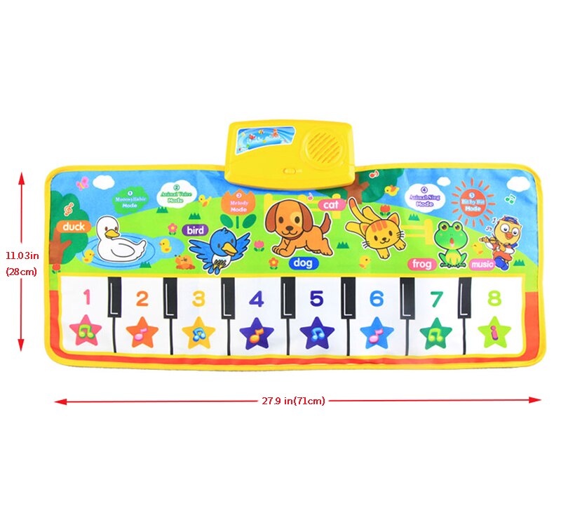 Baby Muziek Deken Dier Piano Tapijt Muziek Piano M... – Vicedeal