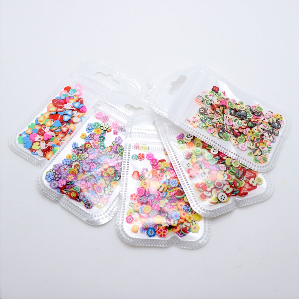 1 Bag 300pcs Ornaments Soft Pottery Tablets Fruit ... – Vicedeal