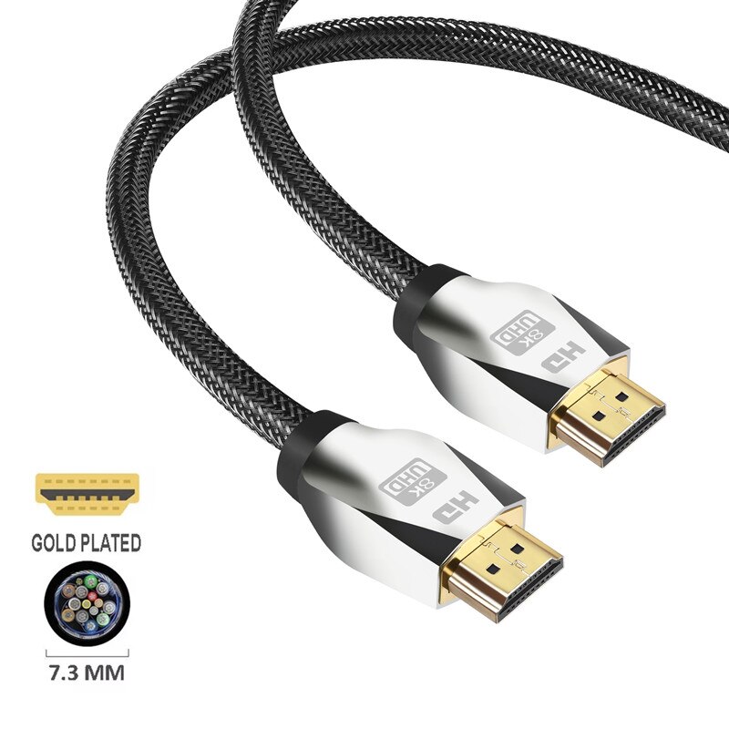 8k Hdmi 2.1 cable 4k hdmi 2.0 ultra hd 60hz 120hz ... – Vicedeal