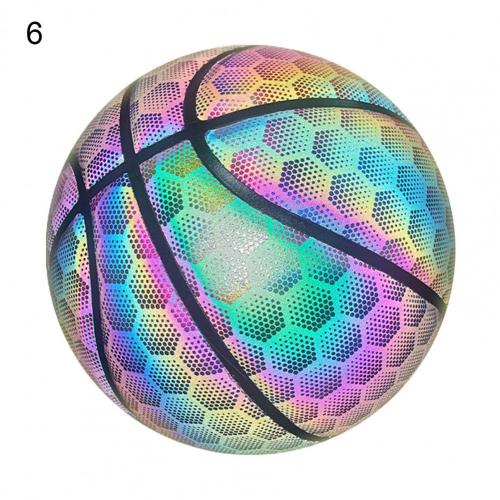 Holographic Glowing Basketball Reflective Luminous... – Vicedeal
