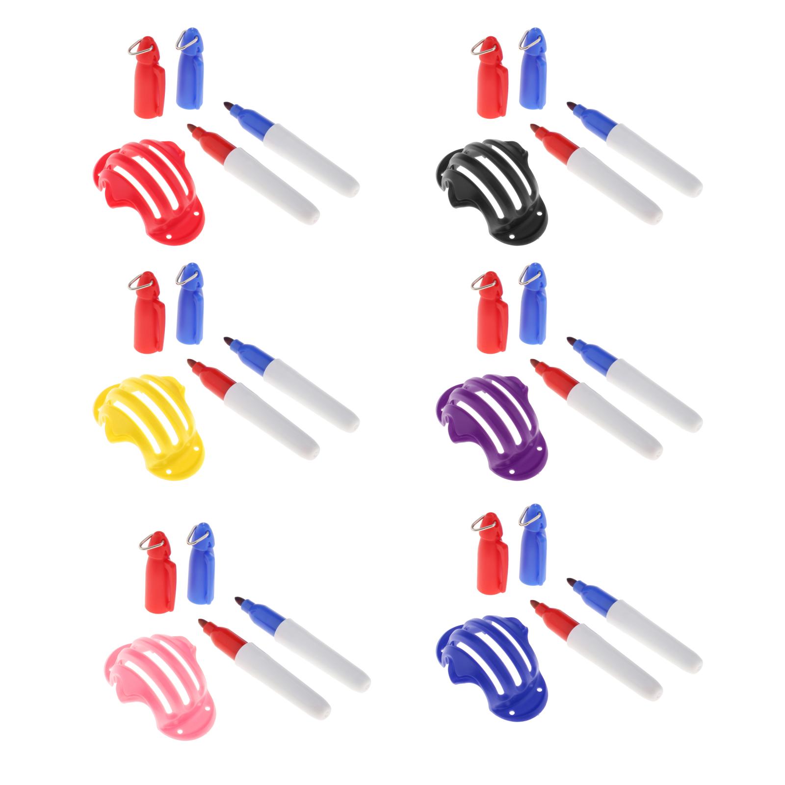 1 Set Golfbal Triple Track 3 Lijn Marker Chrome St... – Grandado