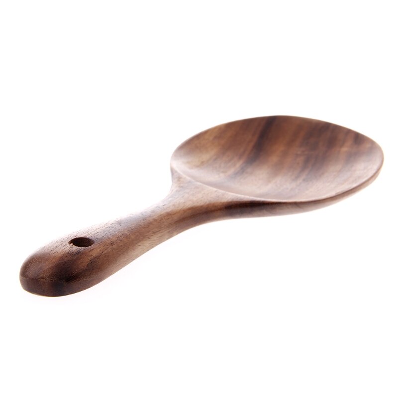 Wood Kitchen Long Handled Spoons Ladle Rice Paddle... – Grandado