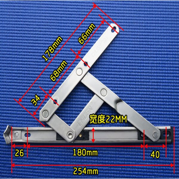 Spring 304 stainless steel flat open sliding suppo... – Grandado