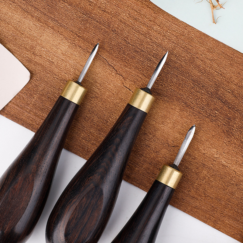 1pc 3mm 4mm 5mm Leather Stitching Awl Diamond Shap... – Vicedeal