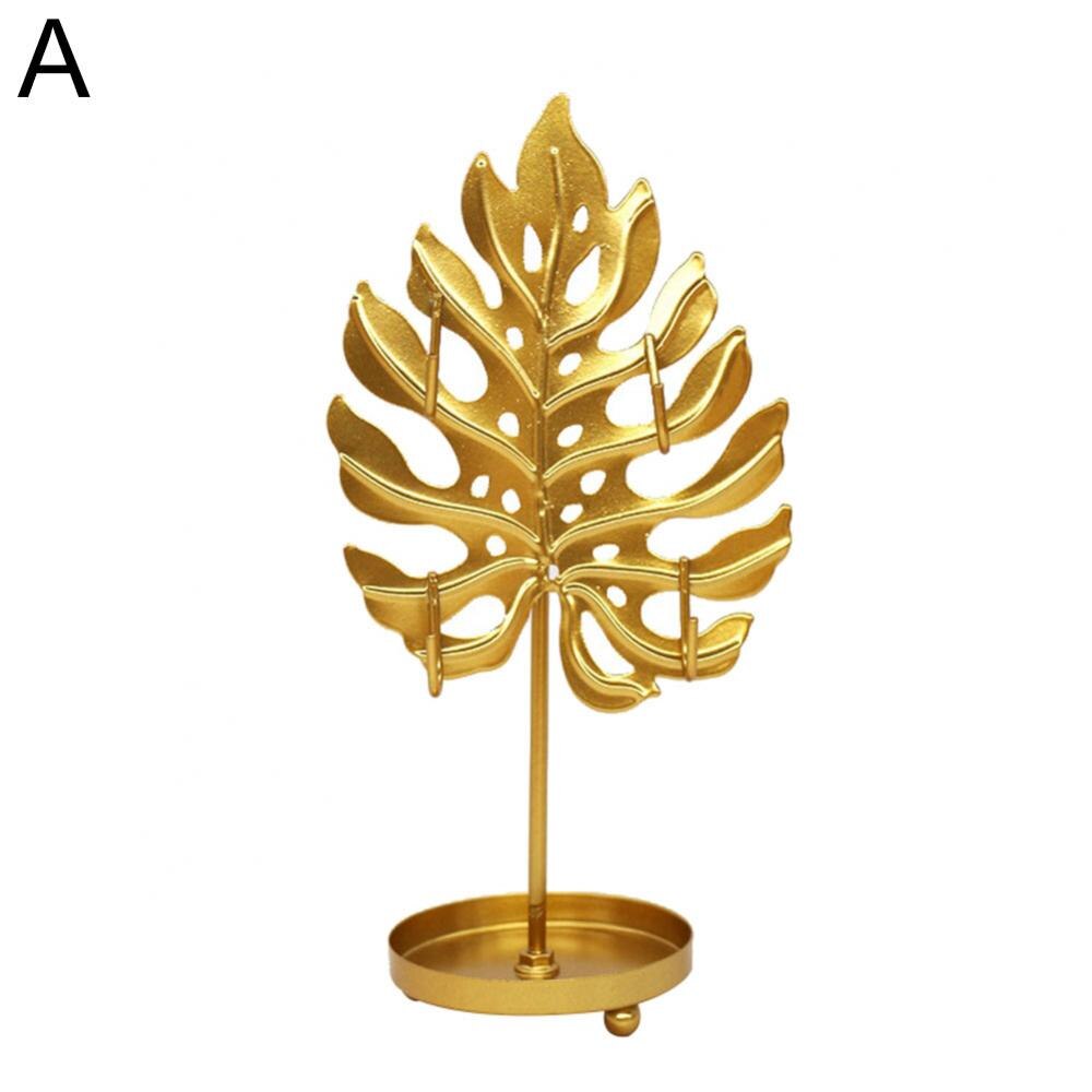 Leaf Shape Iron Jewelry Display Rack Stand Earring... – Grandado