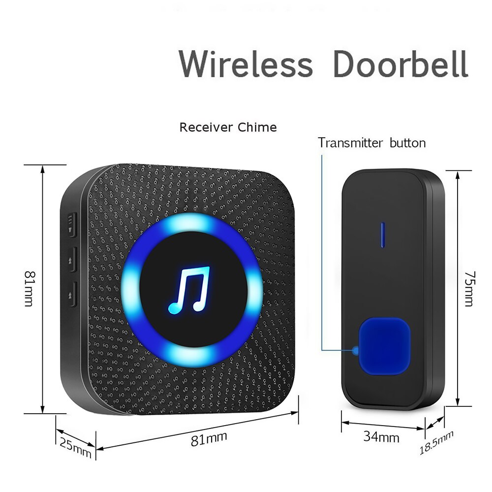 Wireless Door Bell Doorbell Remote Control 1 Recei... – Grandado