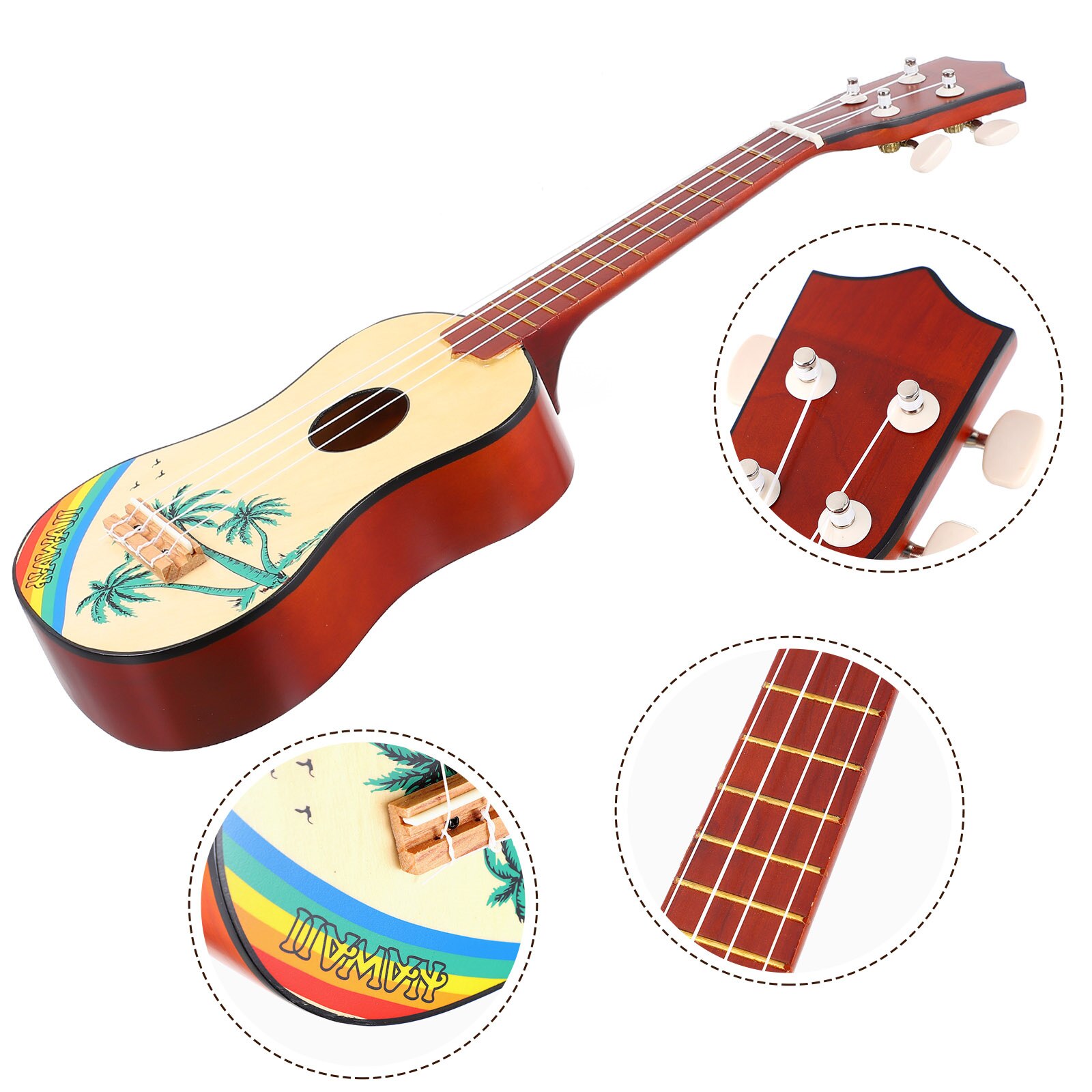 1pc Wooden Ukulele Children Adult Ukulele Practica... – Grandado