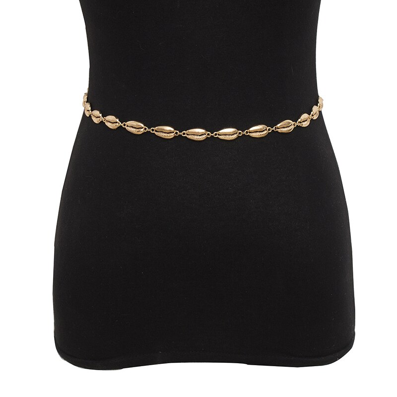 Shell Waist Chain Women Belt Chain Gold Silver Wai... – Vicedeal