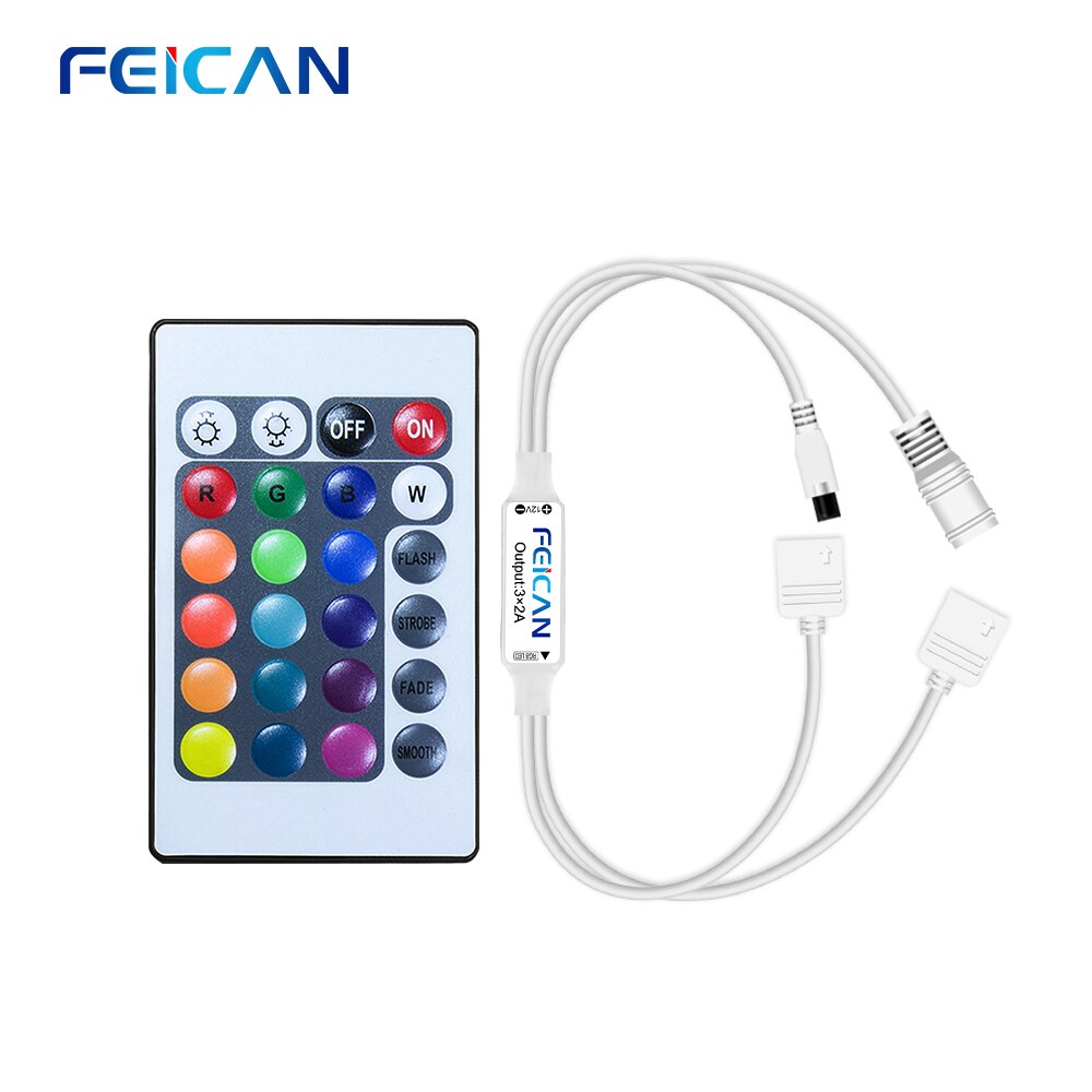 Led strip rgb controller dc 12v mini controller s... – Grandado