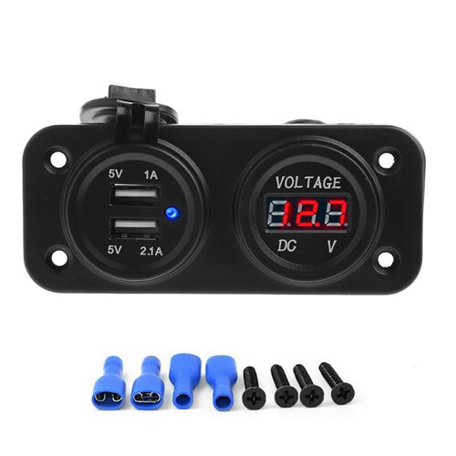 2-In-1 Waterdichte Dc 12V Dual Usb-poort Stopconta... – Grandado