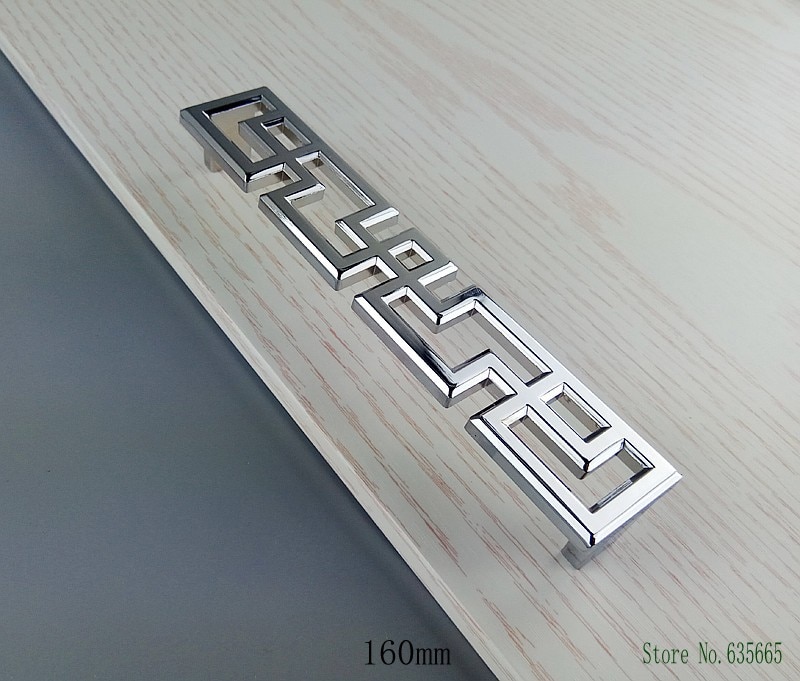 Modern Art Chrome Furniture Hardware Handle Kitche... – Vicedeal