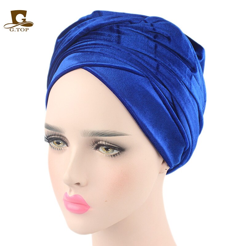 Luxury Soft Velvet Turban Velour Hair Cover Headwr... – Vicedeal