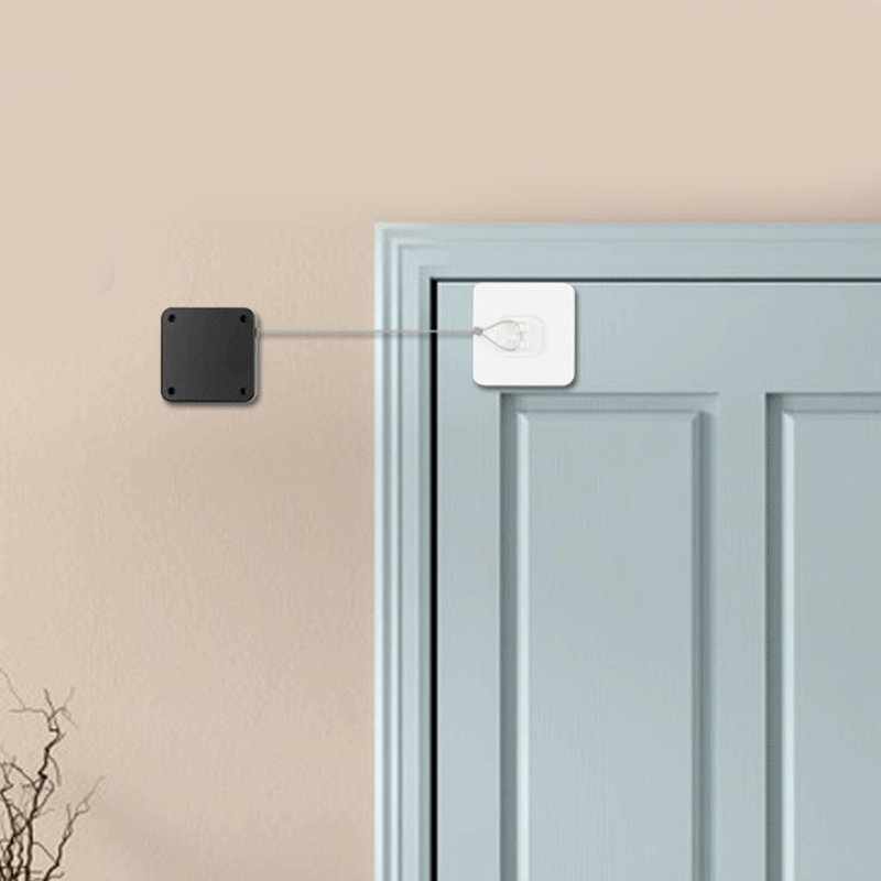 No Punching Automatic Door Closer Pull Cord Door C... – Grandado