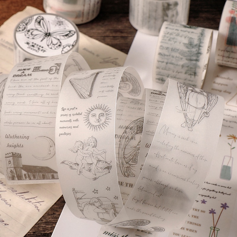 Retro Plants Illustrated Journal Washi Masking Tap... – Grandado