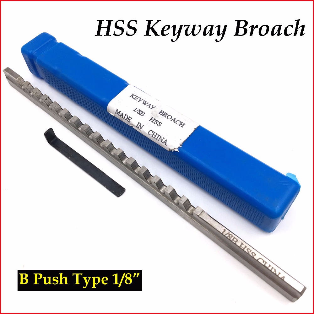1/8 B Push Type HSS Spiebaan Broach Inch Size Snij... – Grandado