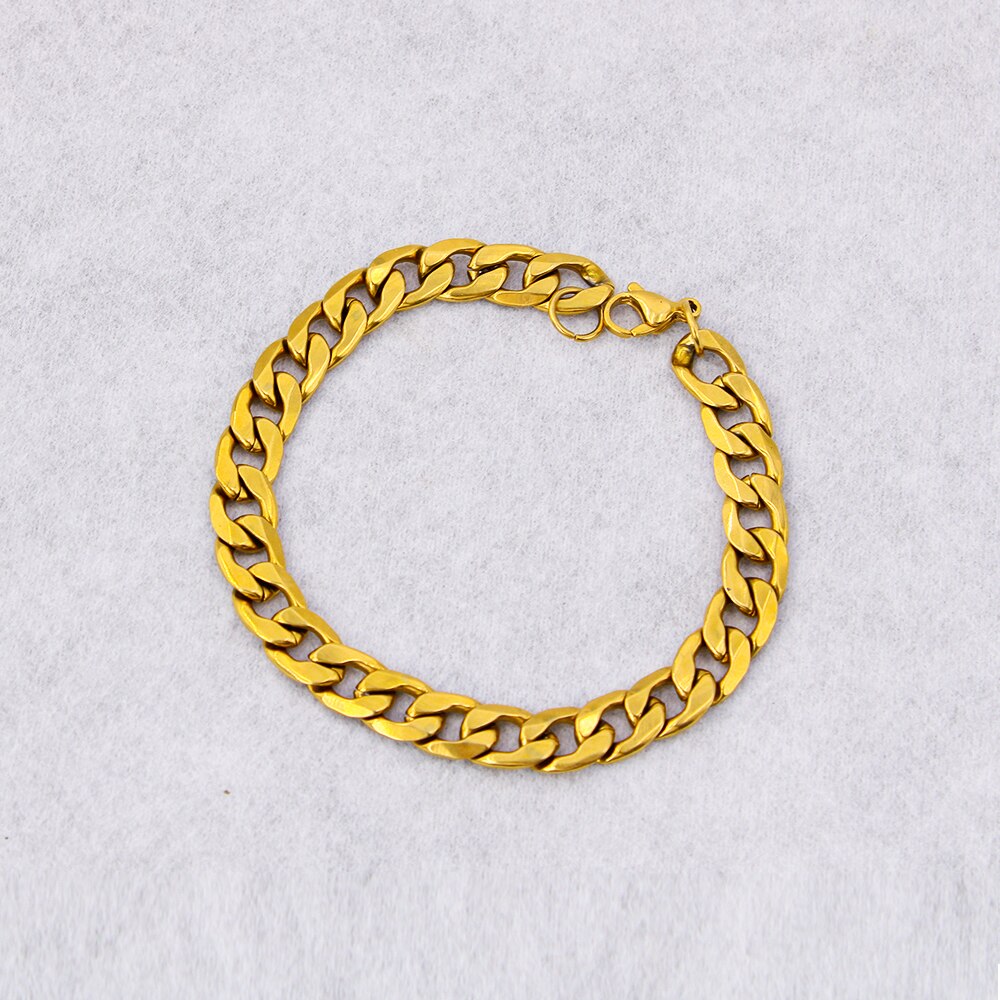 Collar de cadena cubana para hombre y mujer, Garga... – Grandado